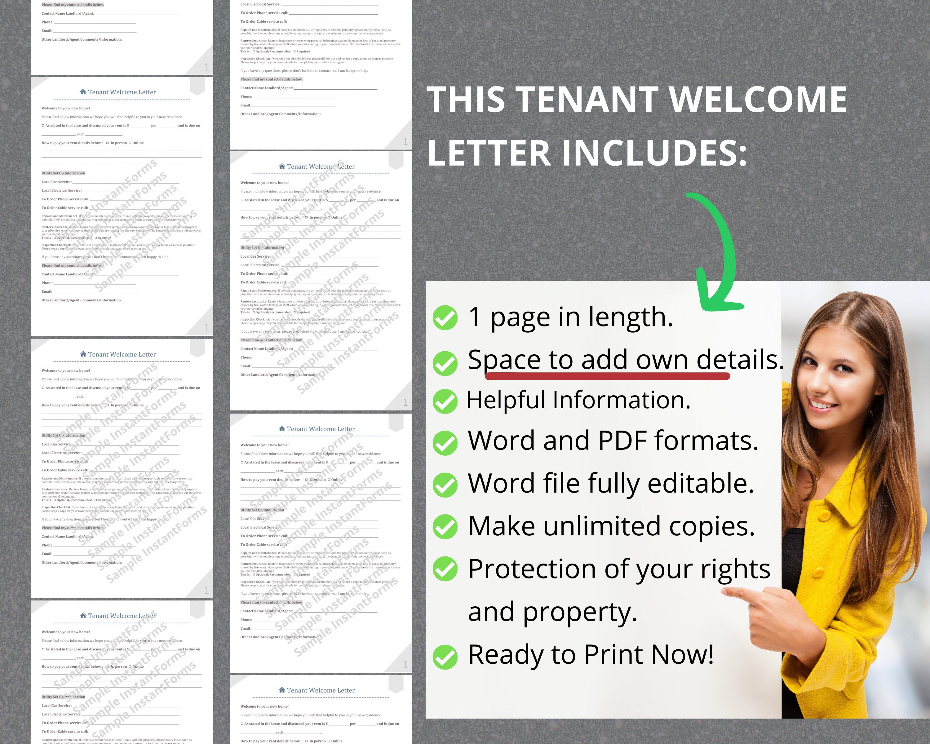 Tenant Welcome Letter, Welcome Letter From Landlord, Property ...