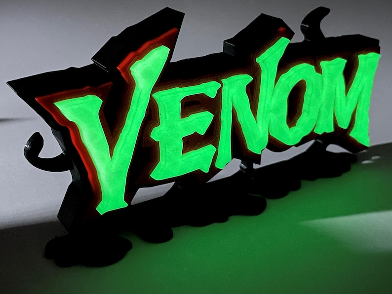 Venom (glow in the Dark) Logo - Etsy
