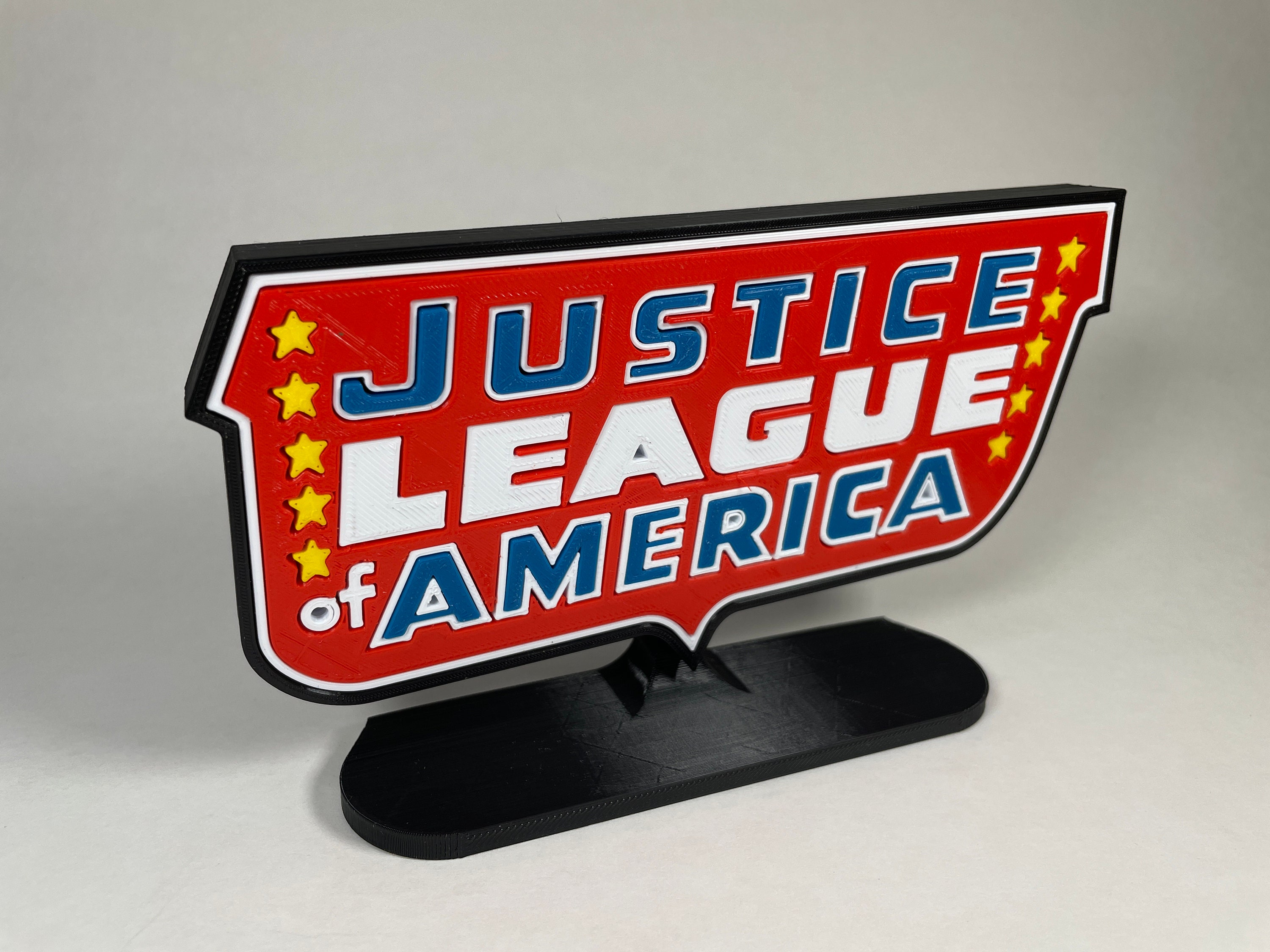 Vintage Justice League of America Freestanding Logo - Etsy