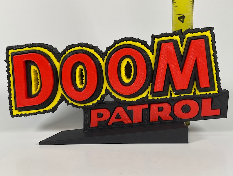 DOOM Patrol 3D Printed Freestanding Logo - Etsy Canada