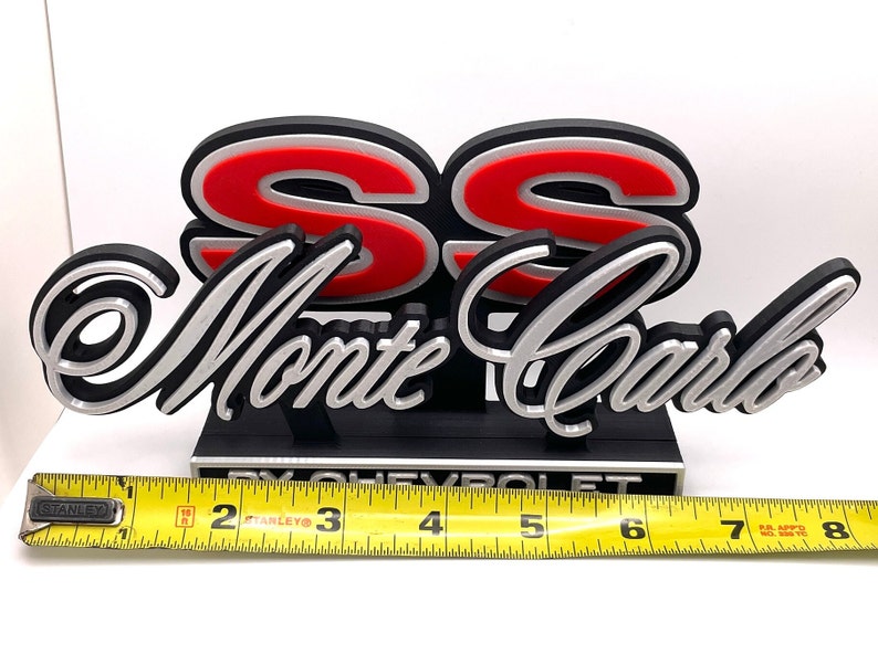 Vintage 1970 Monte Carlo SS 3d Printed Freestanding Logo - Etsy