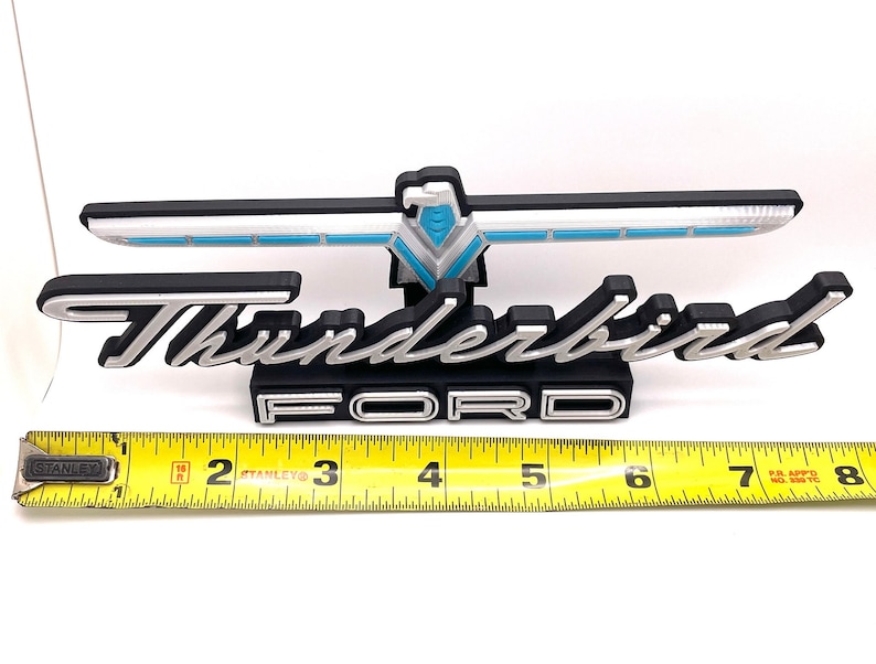 Vintage 1966 Ford Thunderbird 3D Printed Freestanding Logo - Etsy