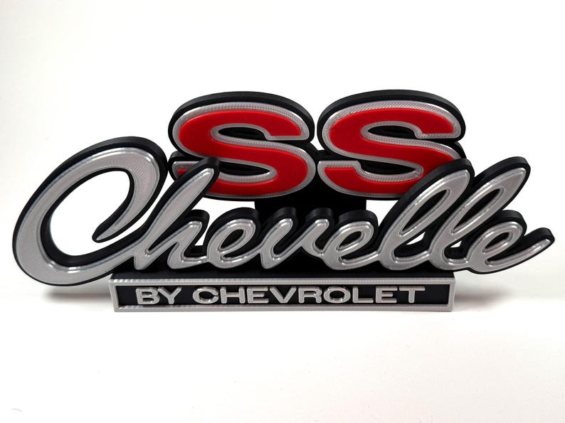 Vintage 1969 Chevelle SS 3D Printed Freestanding Logo - Etsy