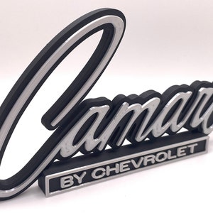 Vintage 1969 Camaro 3D Printed Freestanding Logo - Etsy