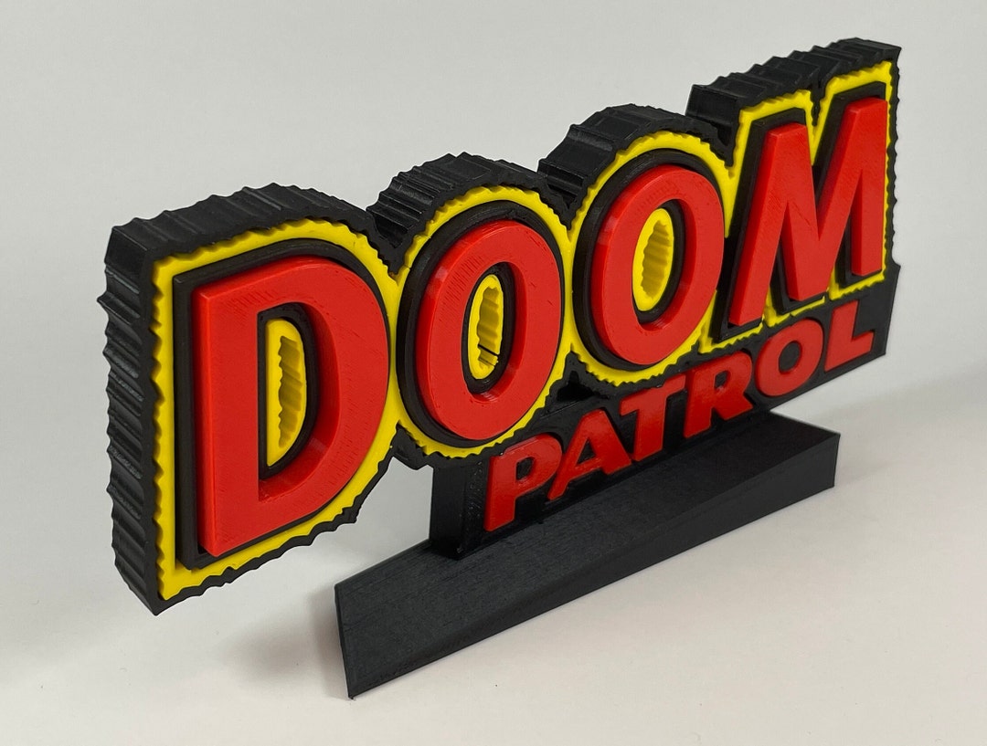 DOOM Patrol 3D Printed Freestanding Logo - Etsy