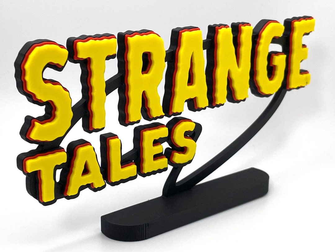 Strange Tales 3D Printed Freestanding Logo - Etsy