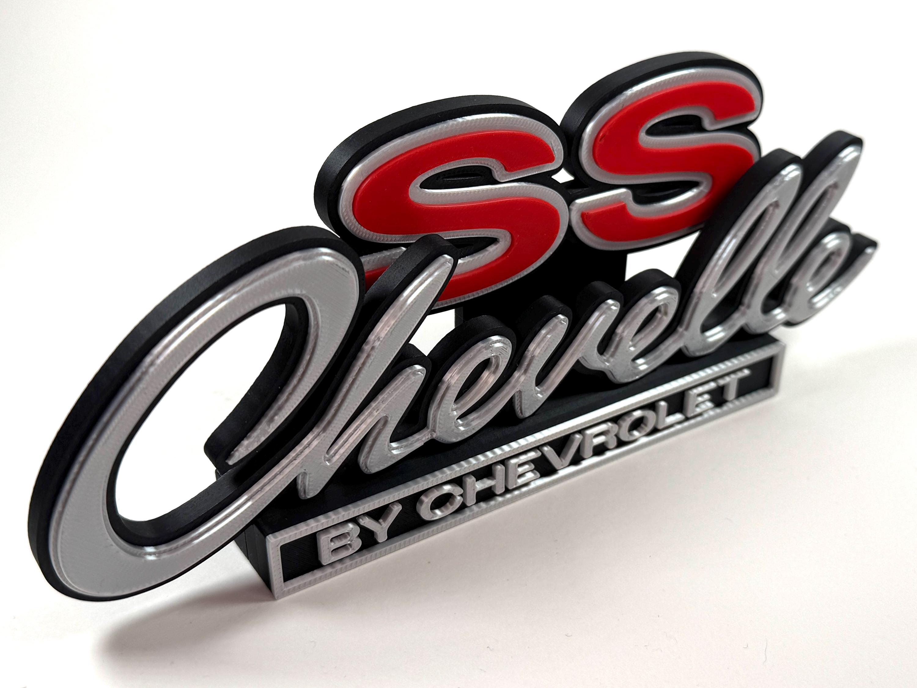 Vintage 1969 Chevelle SS 3D Printed Freestanding Logo - Etsy