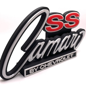 Vintage 1969 Camaro SS 3D Printed Freestanding Logo - Etsy