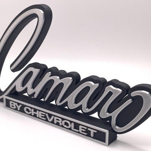 Vintage 1969 Camaro 3D Printed Freestanding Logo - Etsy
