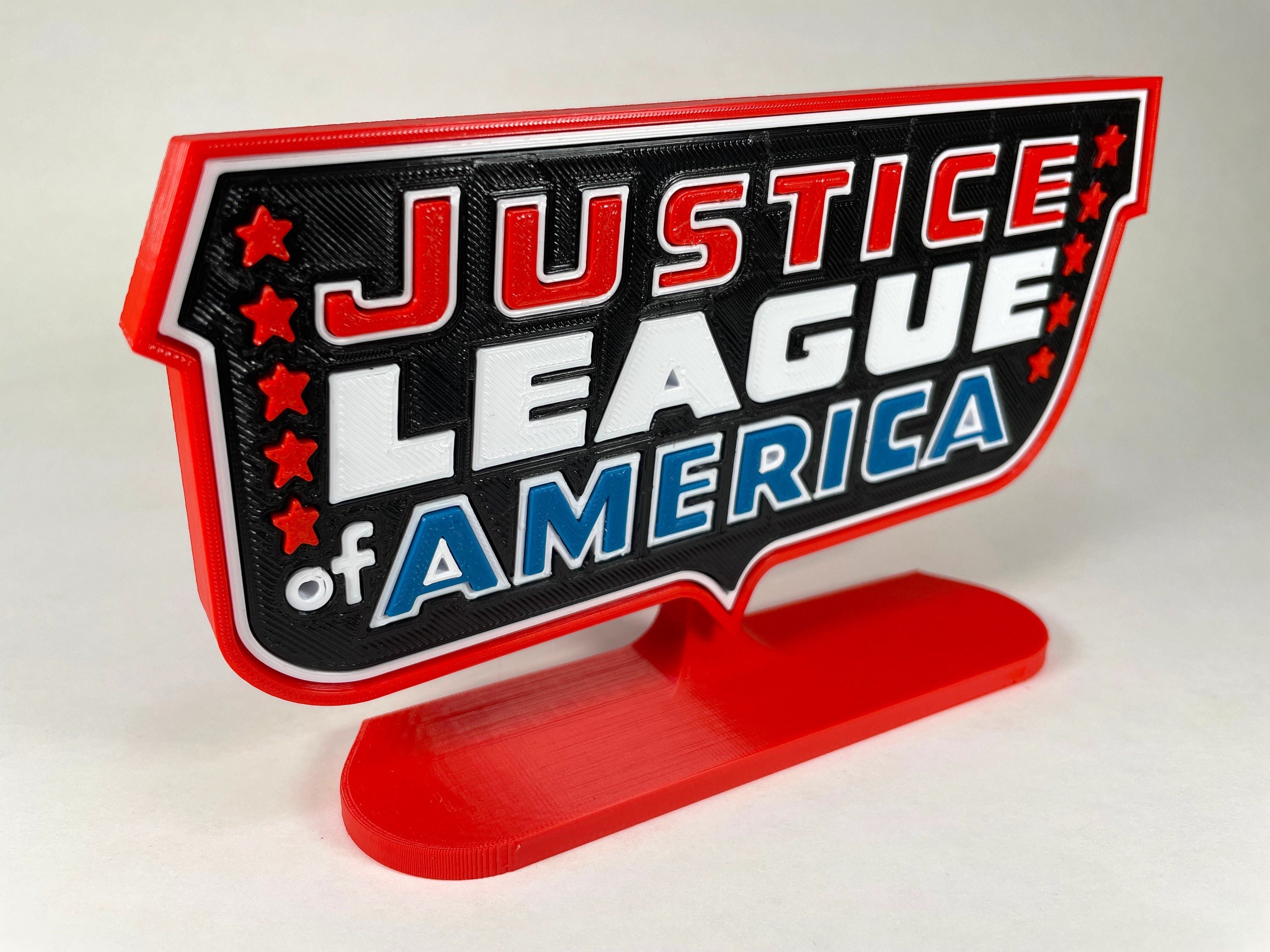 Vintage Justice League of America Freestanding Logo - Etsy