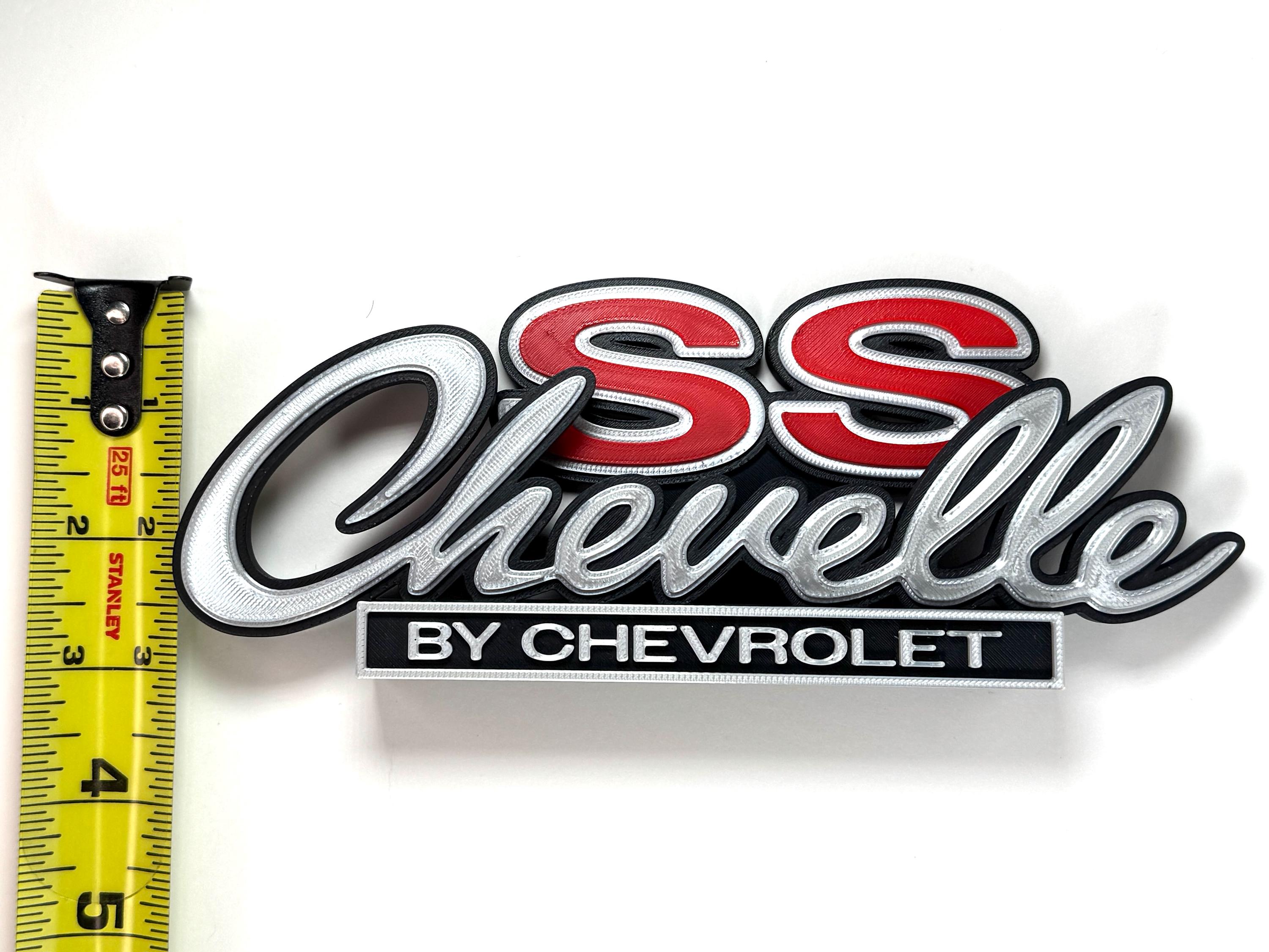 Vintage 1969 Chevelle SS 3D Printed Freestanding Logo - Etsy