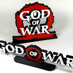 God of War 3D Printed Freestanding Logo - Etsy