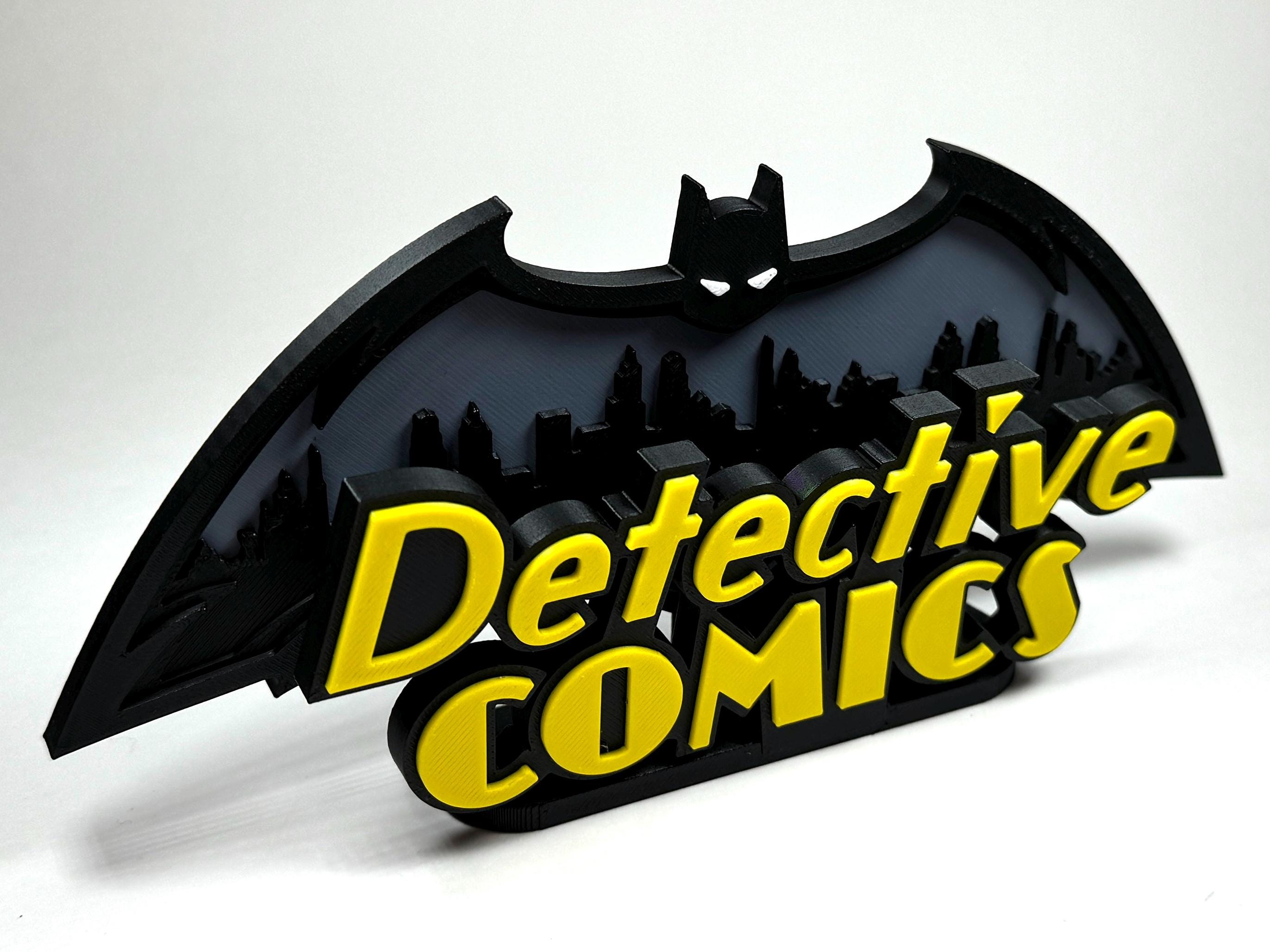 Detective Comics / Gotham City 3D Printed Freestanding Logos - Etsy