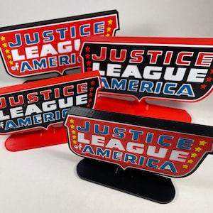 Vintage Justice League of America Freestanding Logo - Etsy