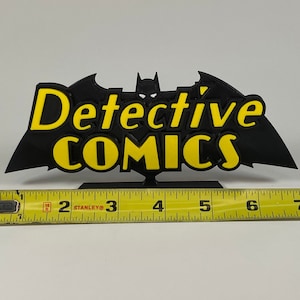 Detective Comics 3D Printed Freestanding Logos - Etsy