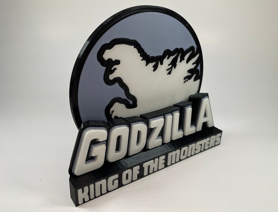 Godzilla (glow in the Dark) 3D Printed Logo - Etsy