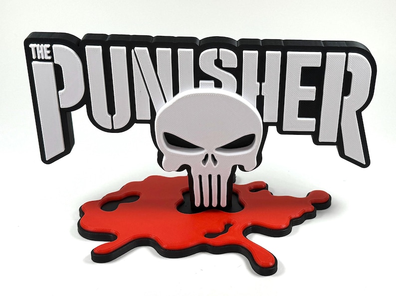 The Punisher Freestanding Logo - Etsy