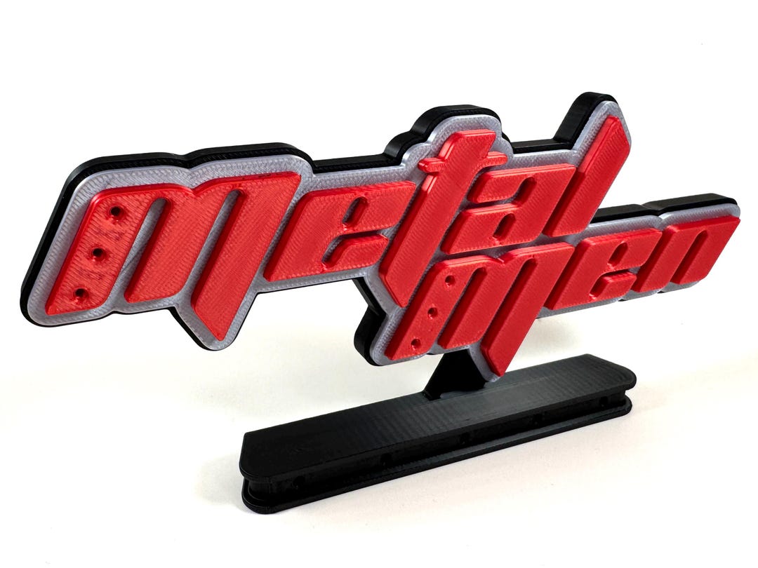 Metal Men 3D Printed Freestanding Logo - Etsy