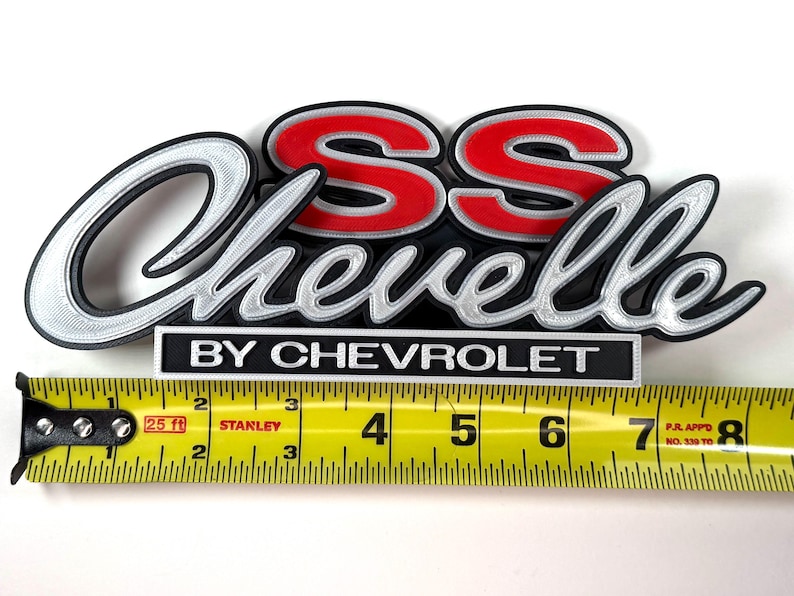 Vintage 1969 Chevelle SS 3D Printed Freestanding Logo - Etsy