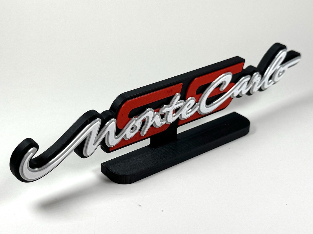 Chevrolet Monte Carlo SS 3D Printed Freestanding Logo - Etsy
