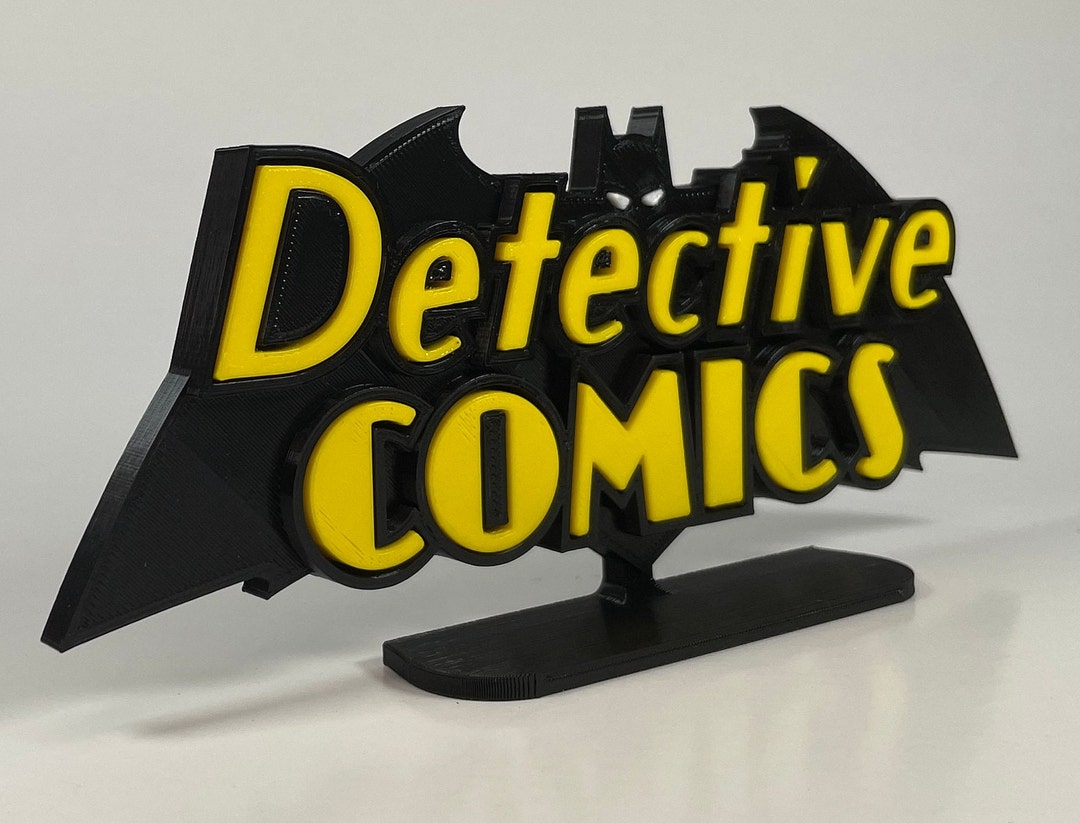 Detective Comics 3D Printed Freestanding Logos - Etsy