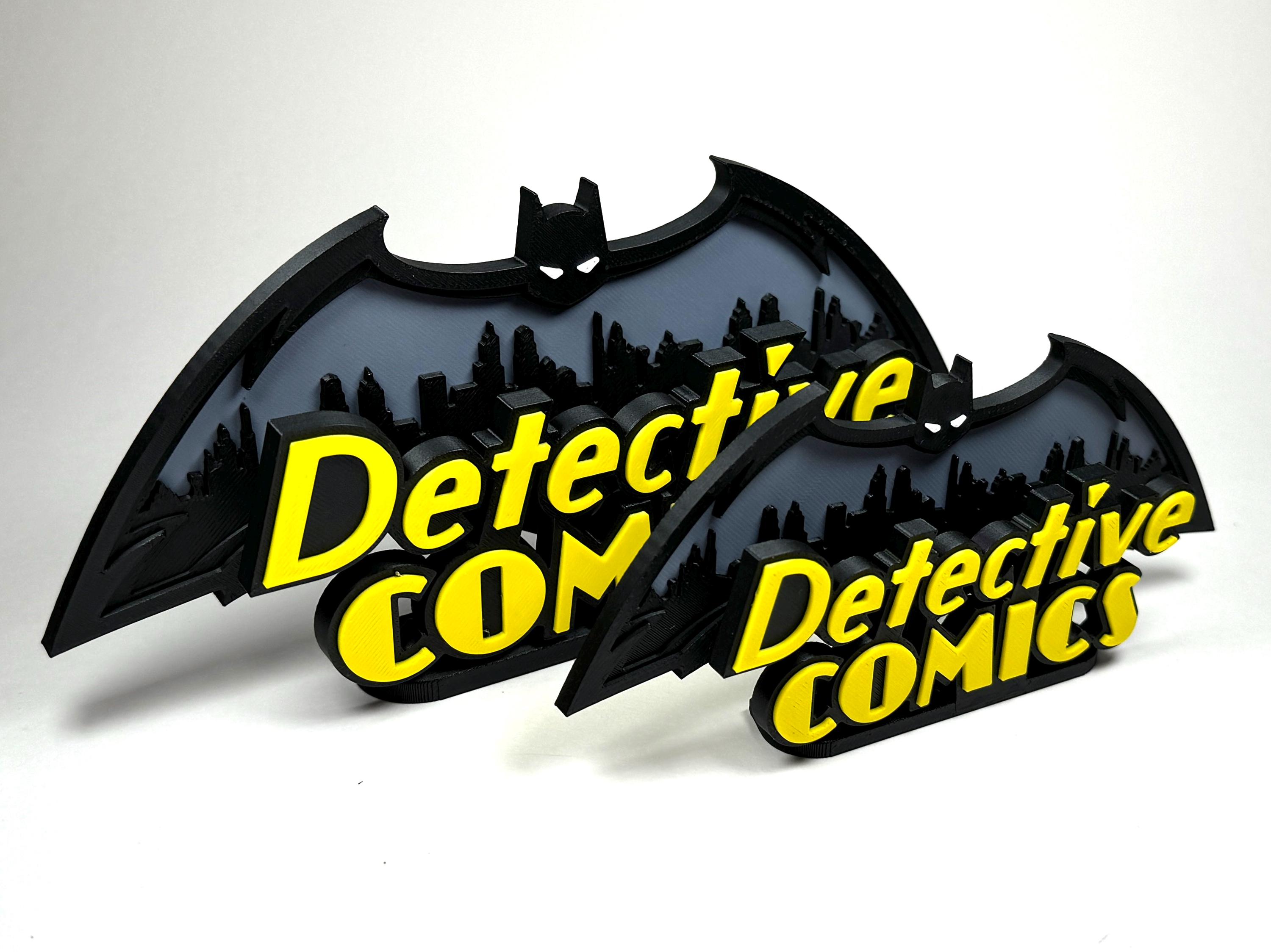 Detective Comics / Gotham City 3D Printed Freestanding Logos - Etsy
