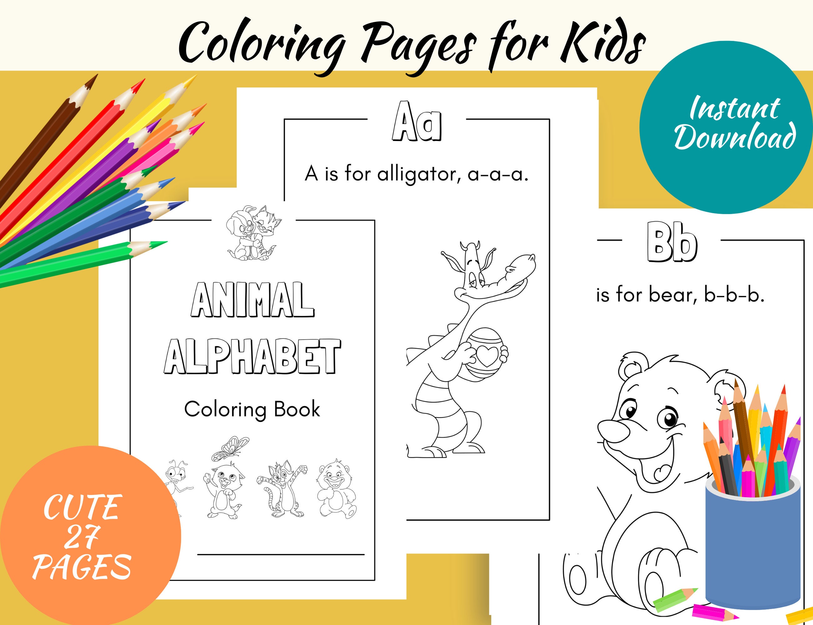 Educational Prints for Toddlers, Coloring Pages, Alphabet Tracing and ...