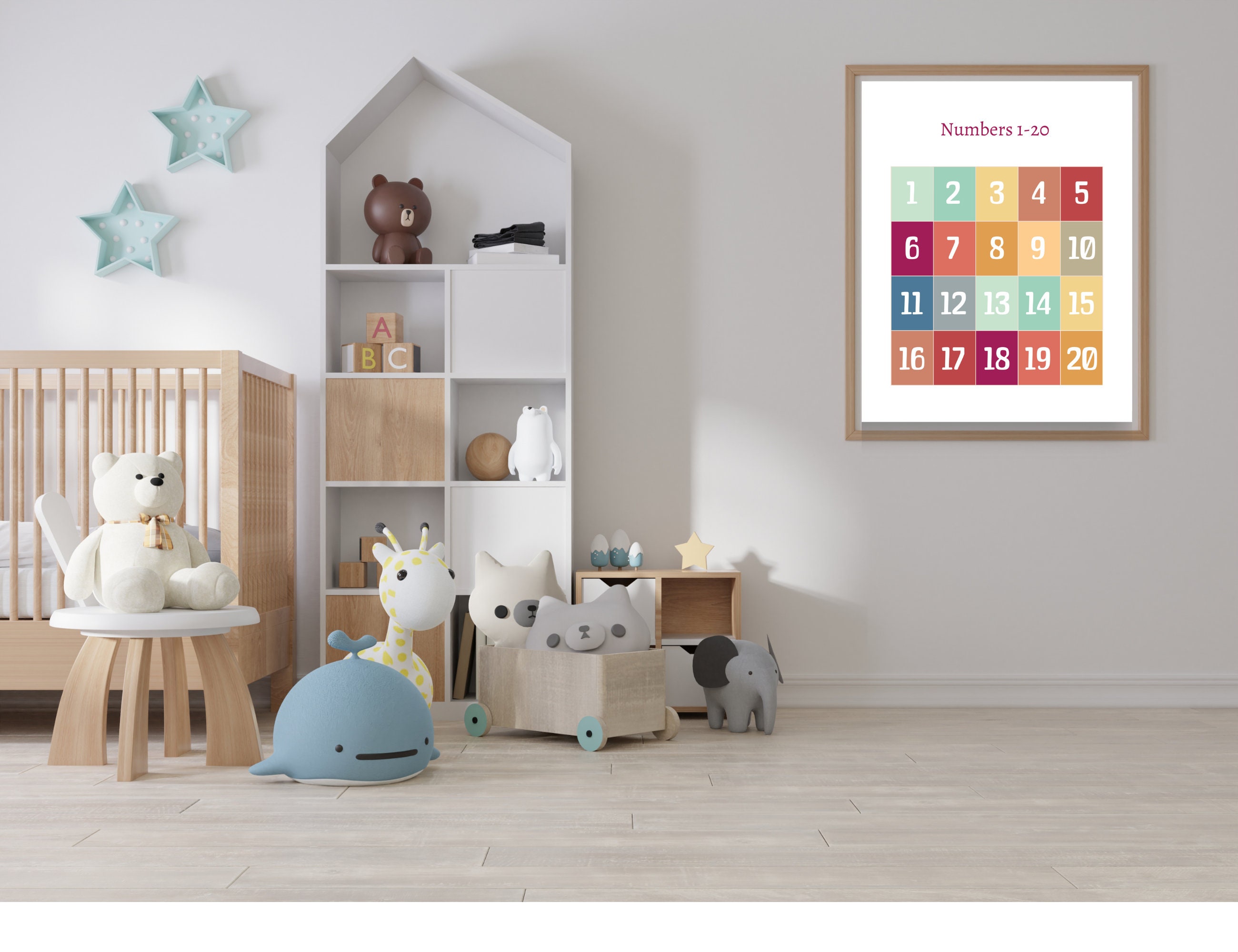 Numbers Poster, Set of 3 Educational, Classroom Prints, Toddler Room ...