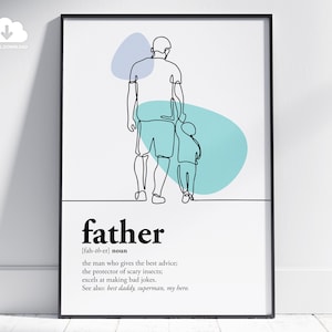 FATHER'S DAY Poster Download. Printable Father's Day Gift. Father's Day ...