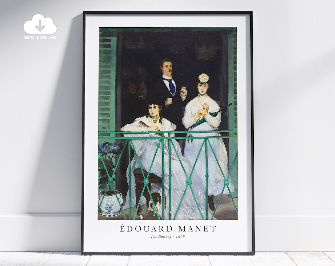 Édouard Manet the Balcony Poster. Manet the Balcony Printable Vintage ...