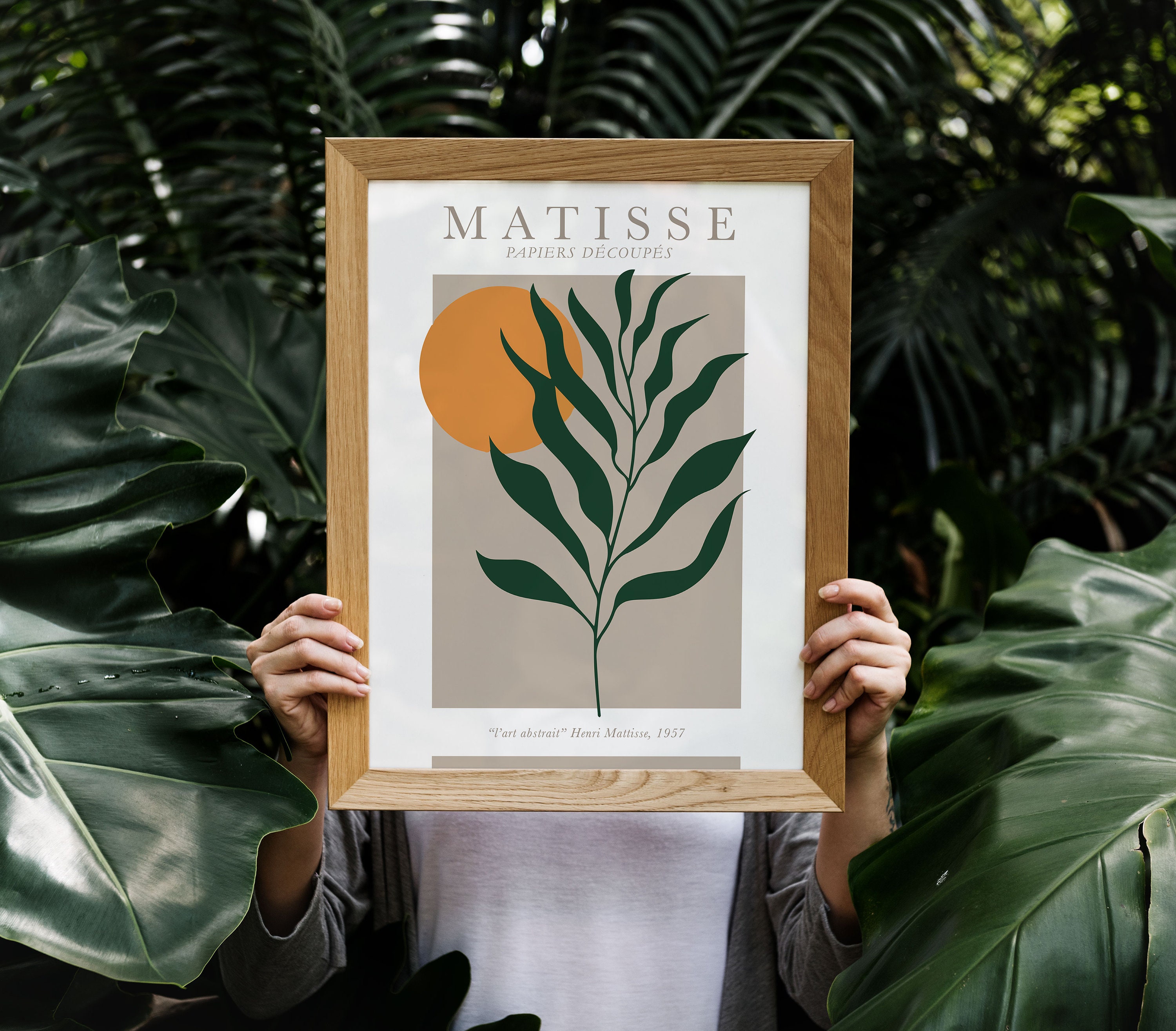 Mid-century Modern Henri Matisse Poster. Sun and Leaf Poster. Matisse ...