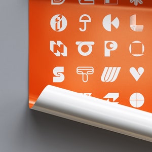 Typeface Poster. Logo Book Alphabet Art. Typography Wall Art. Graphic ...