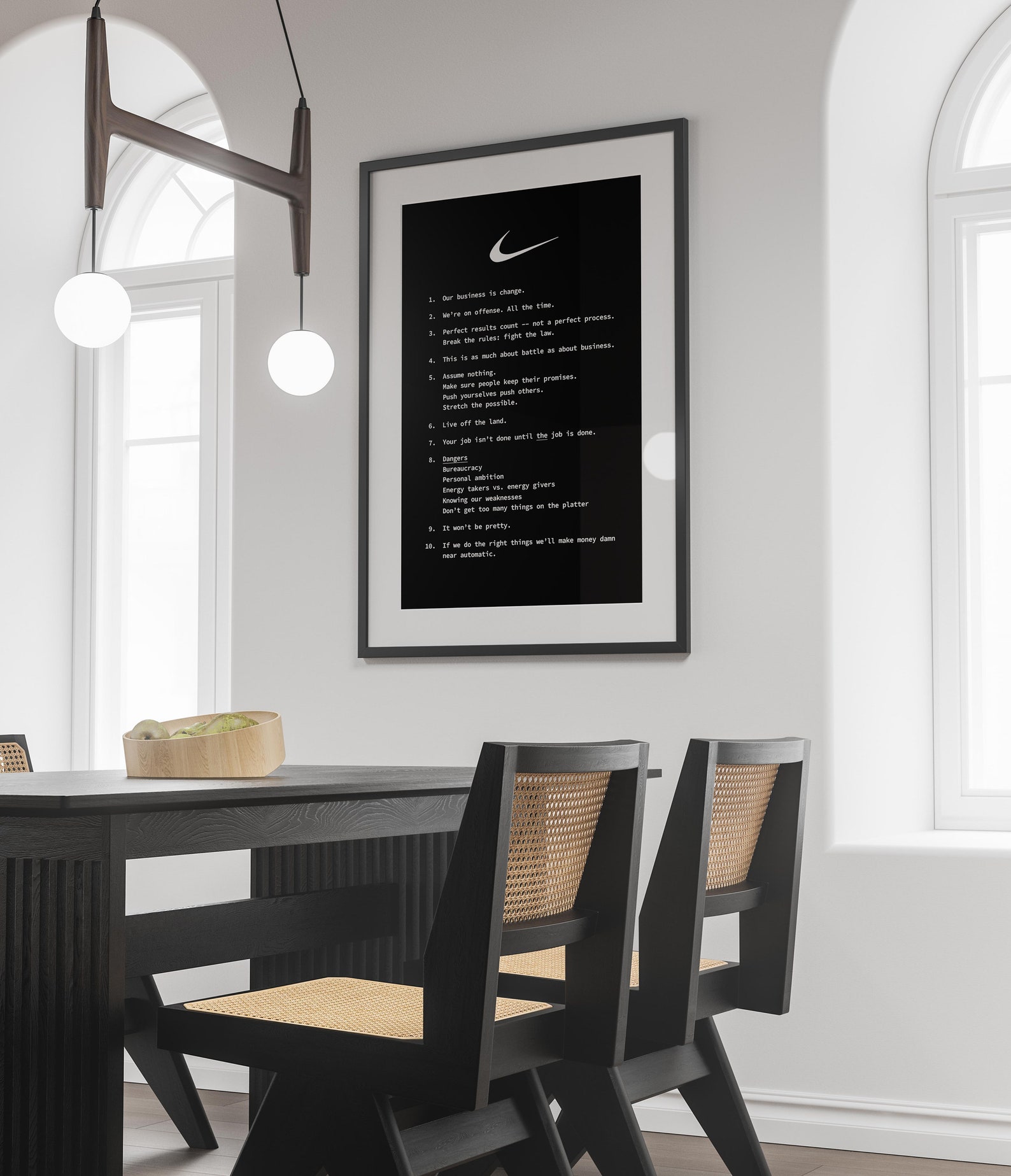 Principles of Nike Poster From the Movie Air. Phil Knight's Nike ...