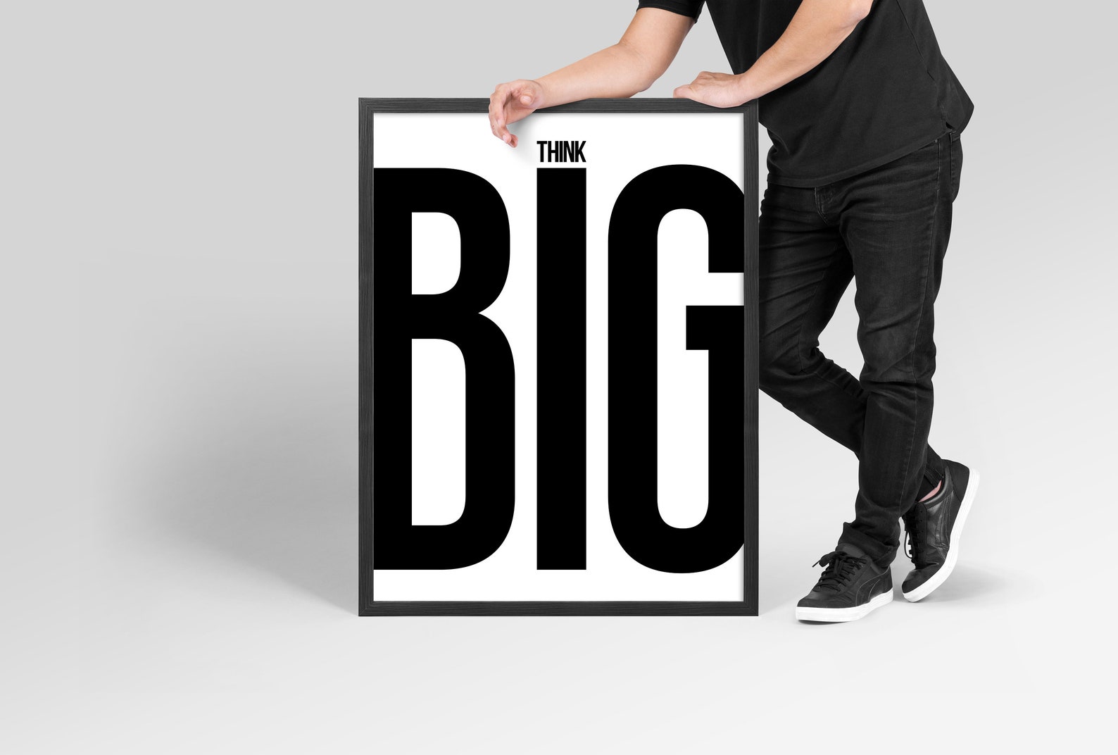 THINK BIG Poster. Printable Motivational Poster. Gift Idea Poster ...