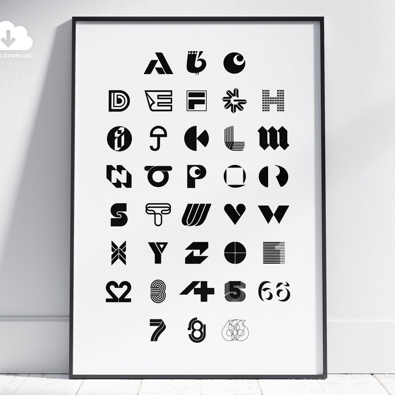 Typography Wall Art - Etsy