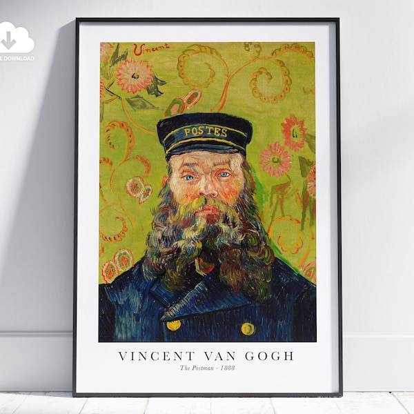 Van Gogh Postman Poster - Etsy