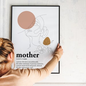 MOTHERS Day Gift Idea Poster. Printable MOTHERS Day Gift. Mothers Day ...