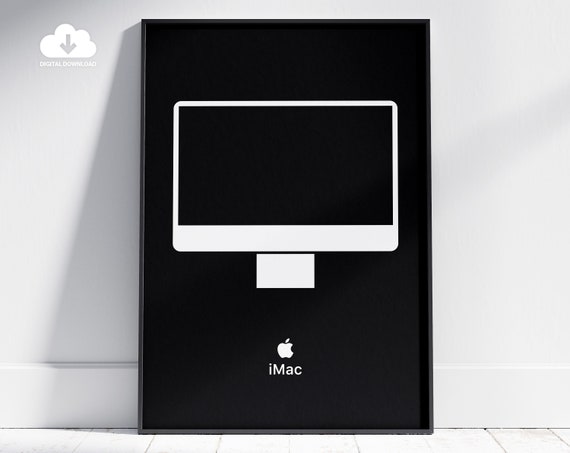Apple Imac Poster. Printable APPLE Poster. Iconic Apple Imac - Etsy