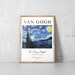 Vincent Van Gogh the Starry Night Redesigned Poster. Van Gogh Poster ...