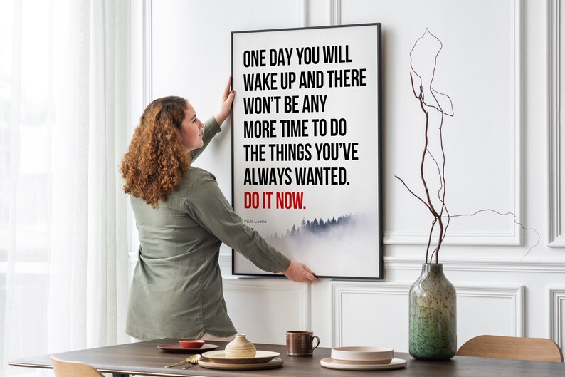 DO IT NOW Poster. Printable Quote Poster. Motivational Poster. - Etsy