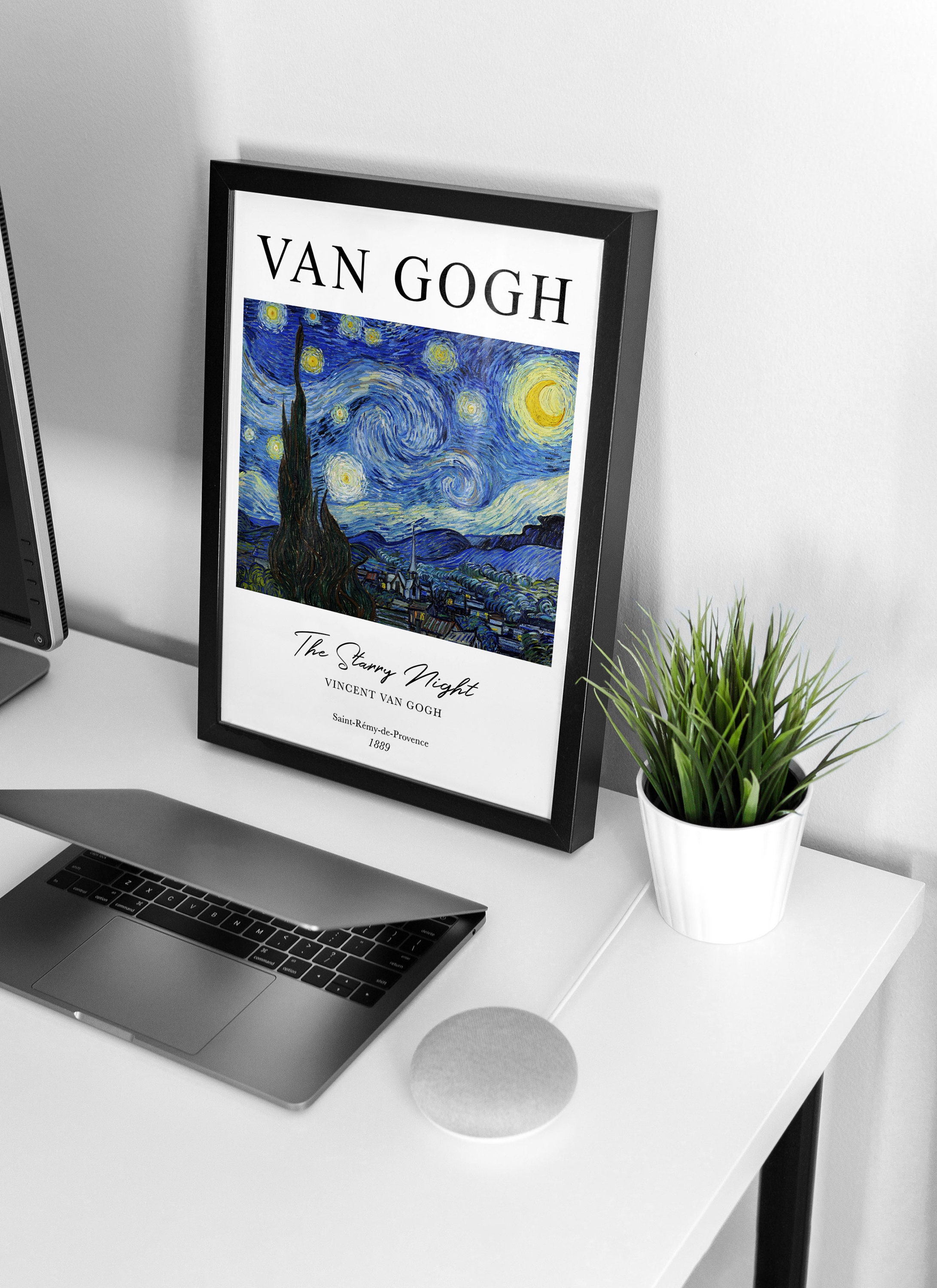 Vincent Van Gogh the Starry Night Redesigned Poster. Van Gogh Poster ...