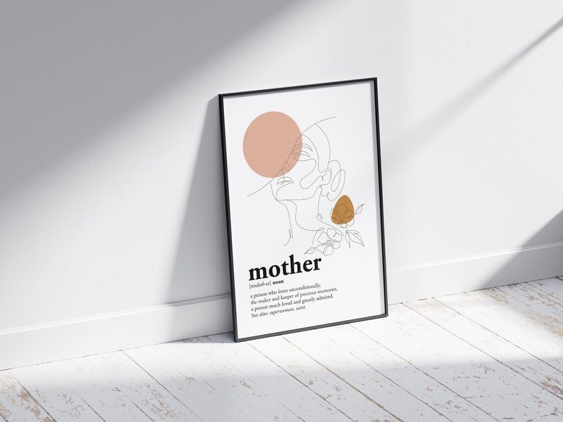 MOTHERS Day Gift Idea Poster. Printable MOTHERS Day Gift. - Etsy