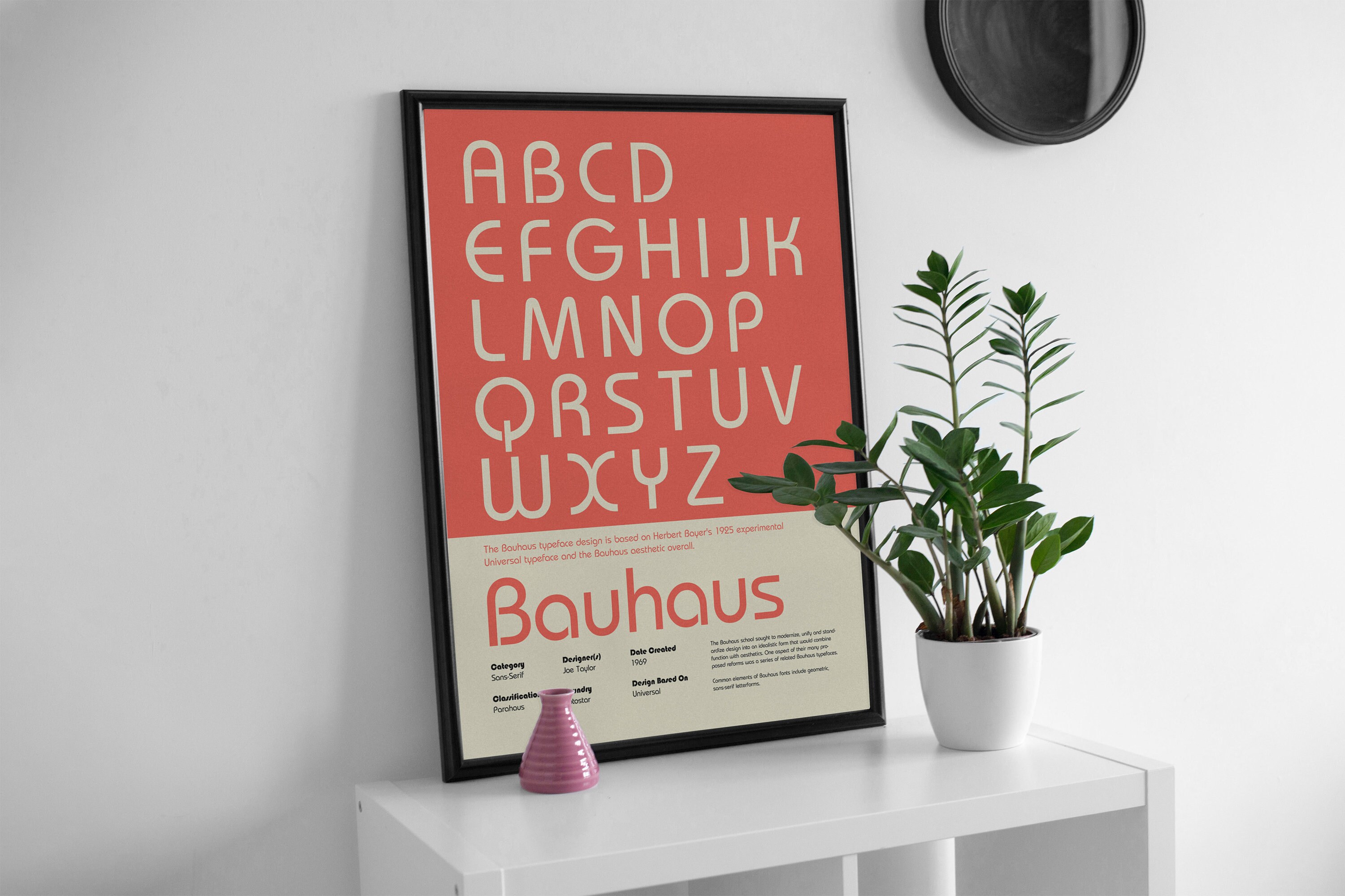 BAUHAUS Font Poster. Bauhaus Poster. Typeface Poster. - Etsy