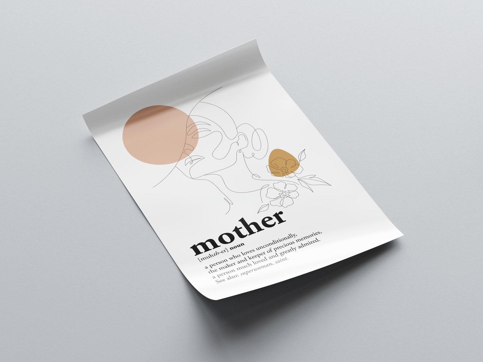 MOTHERS Day Gift Idea Poster. Printable MOTHERS Day Gift. - Etsy