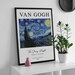 Vincent Van Gogh the Starry Night Redesigned Poster. Van Gogh Poster ...