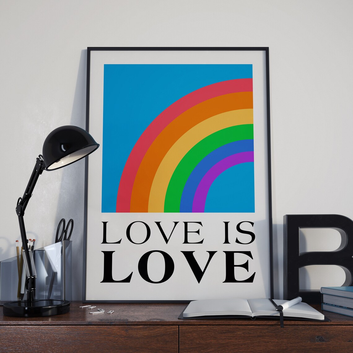 PRIDE Poster Love is Love Poster LGBTQ Poster Pride - Etsy