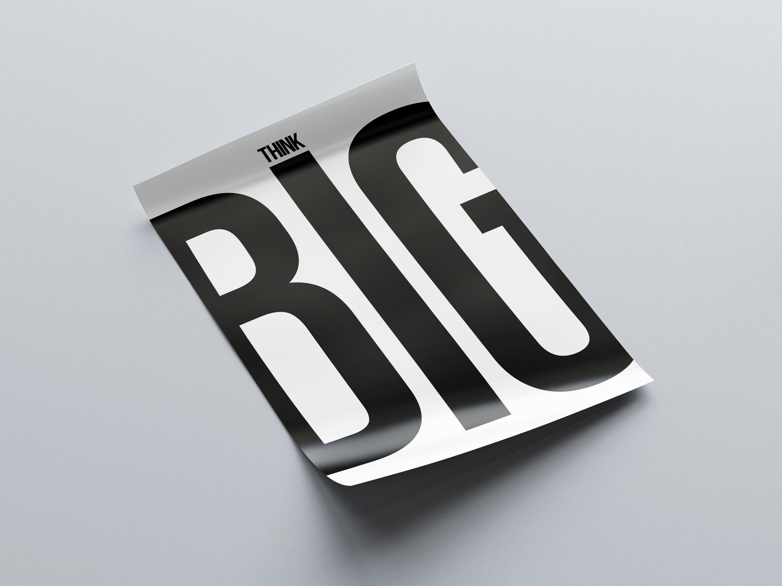 THINK BIG Poster. Printable Motivational Poster. Gift Idea - Etsy