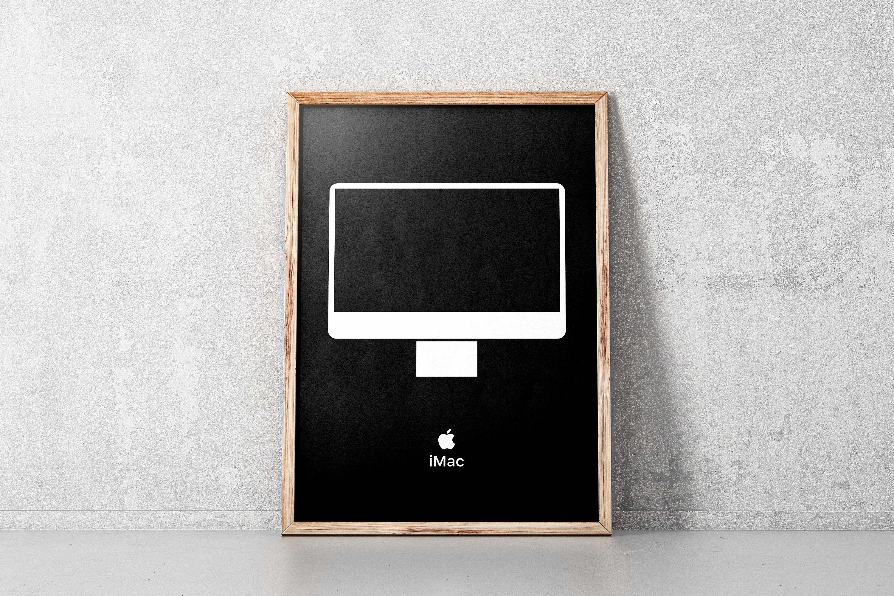 Apple Imac Poster. Printable APPLE Poster. Iconic Apple Imac - Etsy