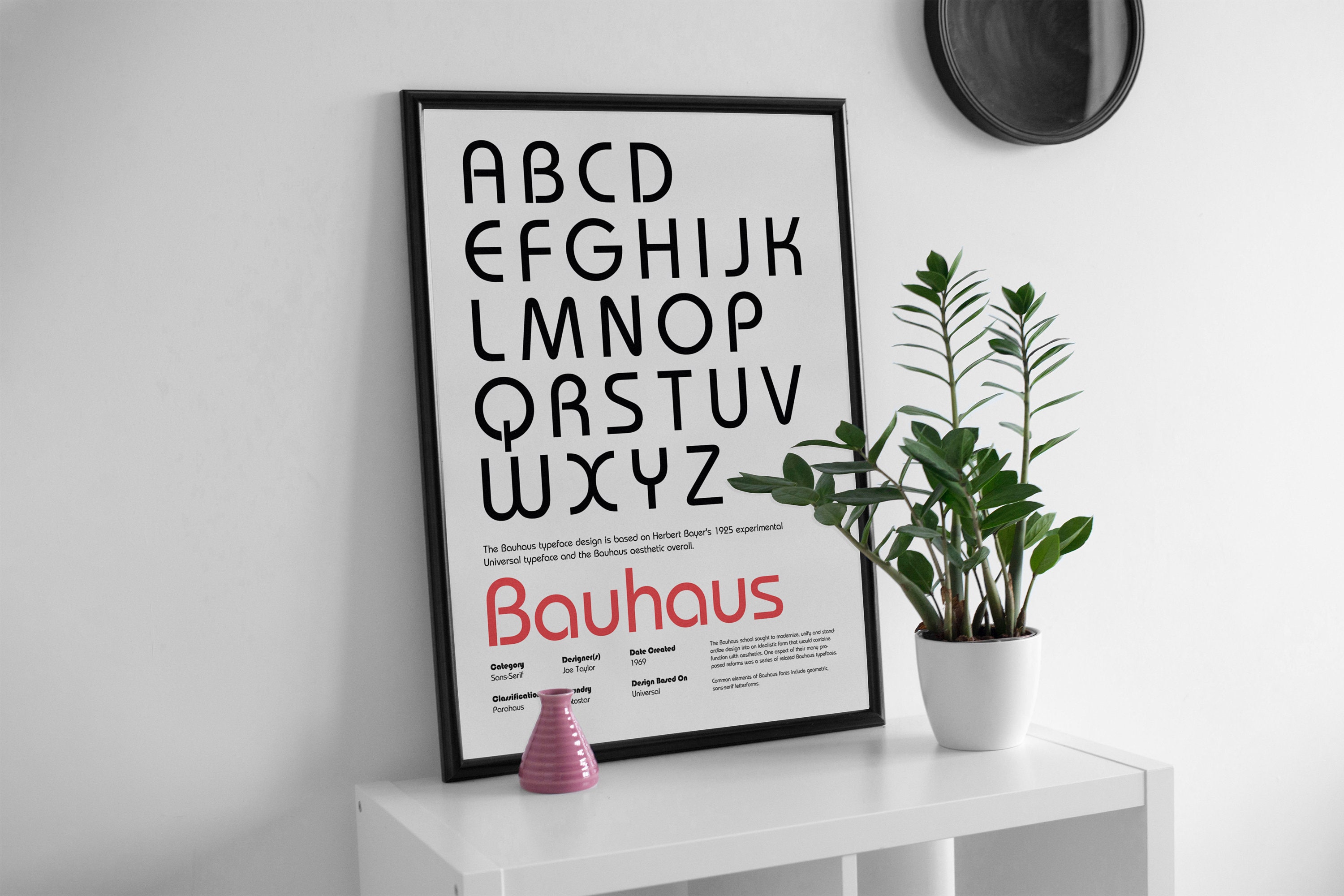 BAUHAUS Font Poster. Bauhaus Poster. Typeface Poster. - Etsy