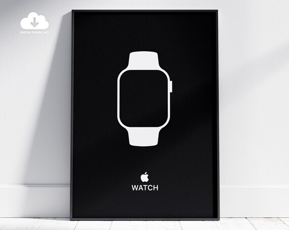 Apple Watch Poster. Printable APPLE Poster. Apple Watch Wall - Etsy